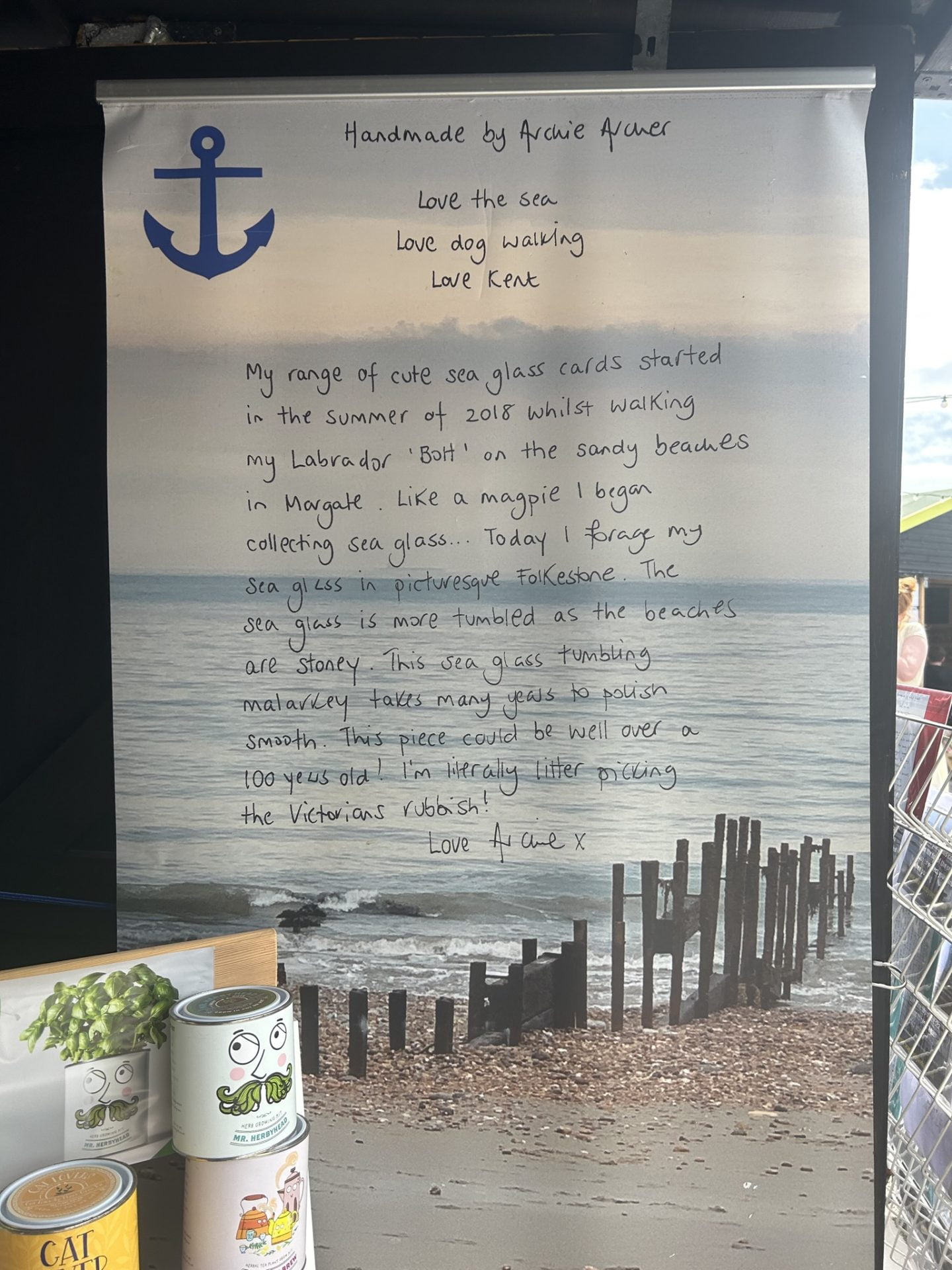 SEA GLASS DESIGNS ON THE HARBOUR ARM, FOLKESTONE — Karen's World